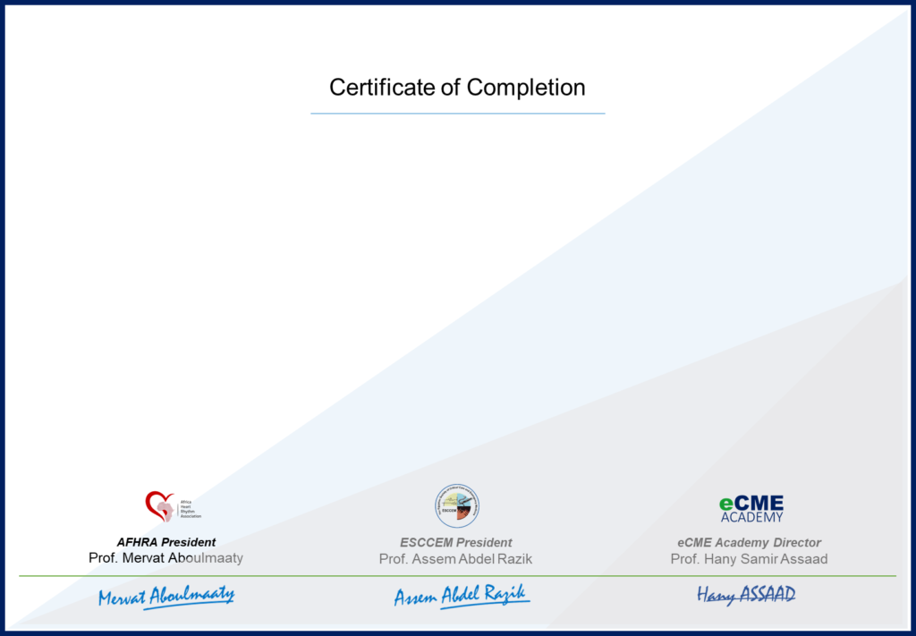 Certificate of completion – eCME Academy